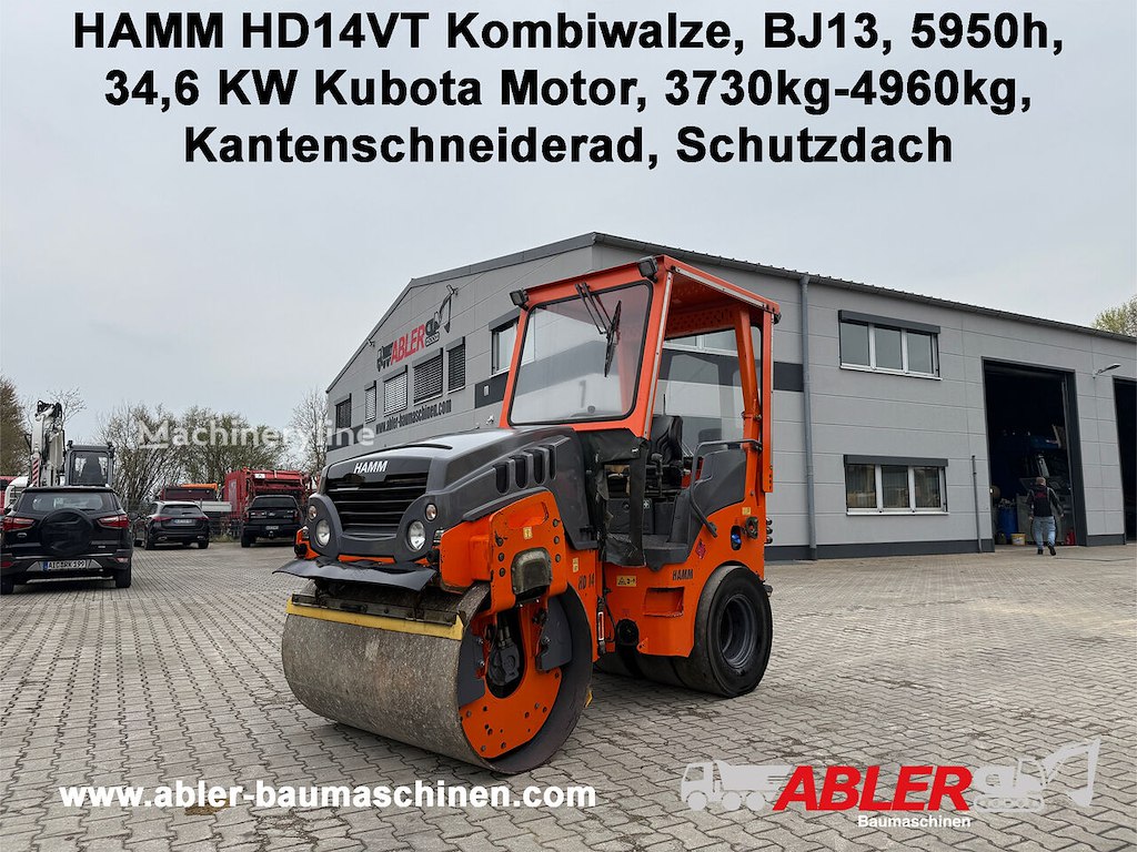 Hamm Hamm HD14VT Kombiwalze mit Dach kombinovani valjak