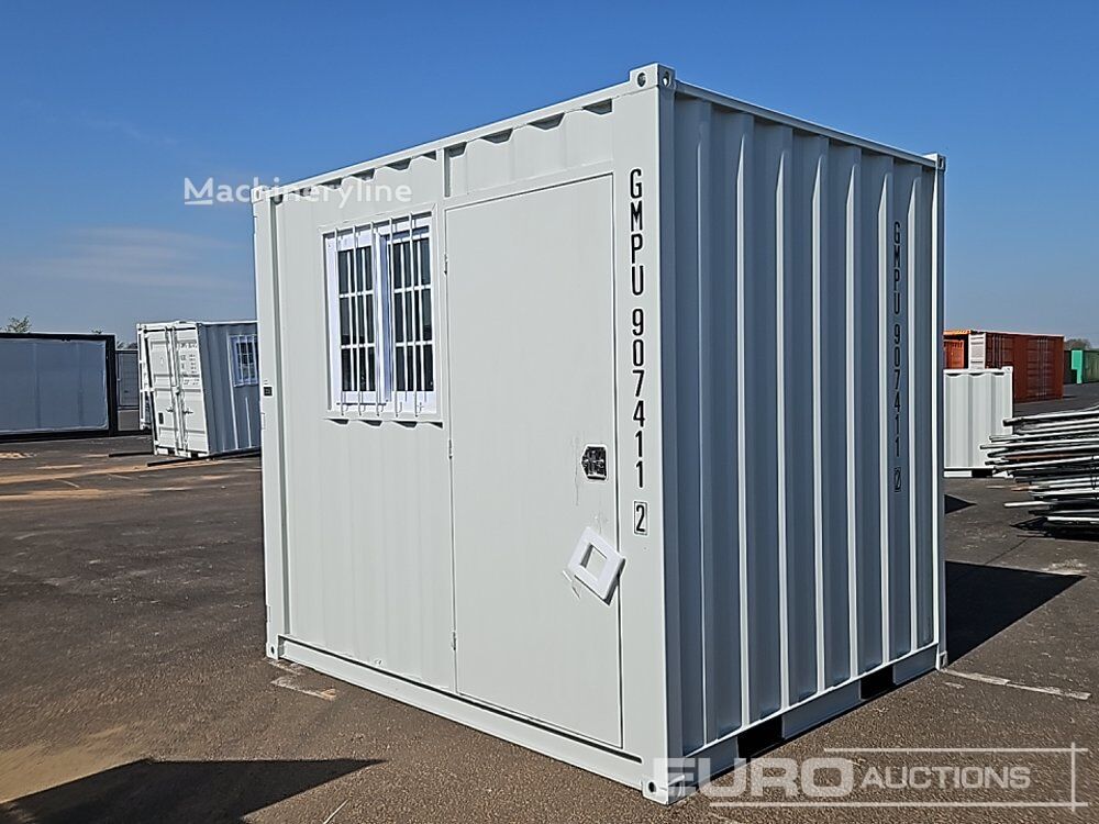 Prodaje se 9' x 7' Container, 1 Side Door, ! End Door, Wndow (Cannot Be Rec radnički kontejner na aukciji