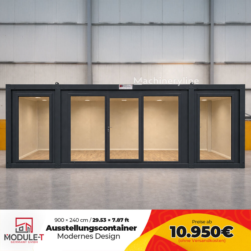 Novi Module-T Bürocontainer 30 Fuß NEU | isoliert 9x2,4m schwarz stambeno-poslovni kontejner