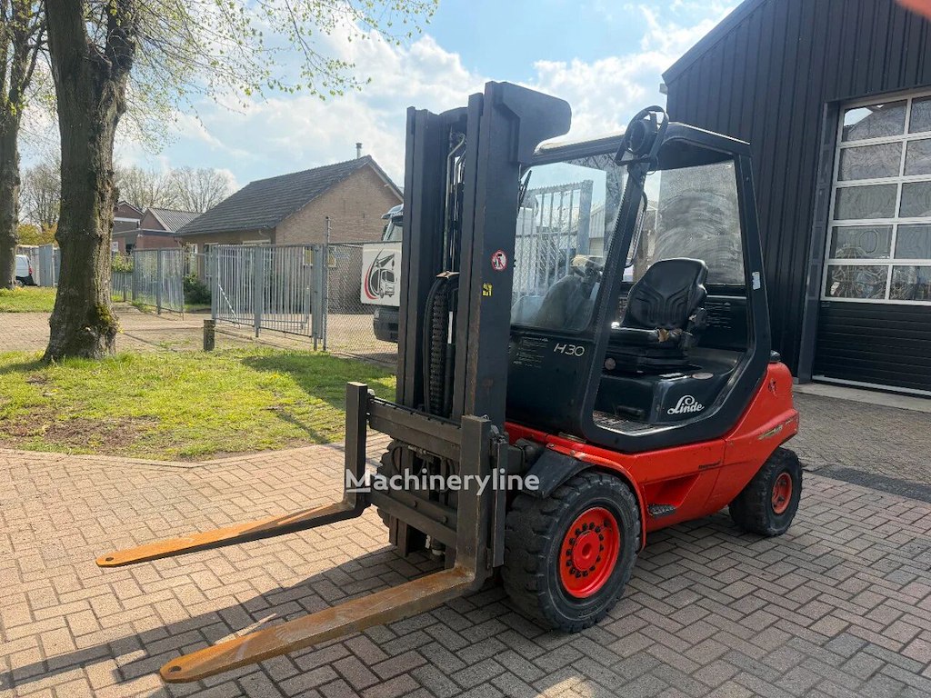 Linde H30T Forklift - 3 ton - Triplex - Side shift - viljuškar na gas