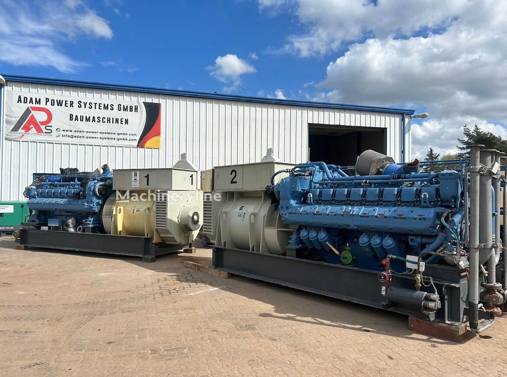 MTU 2x Notstromaggregat MTU 2000 KVA Generator 1600 KW MTU 16V 396 diesel generator