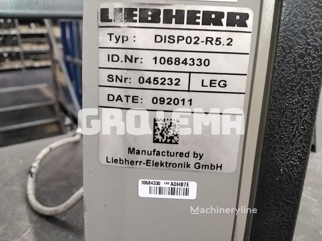 Liebherr Display 9002625R instrument tabla za građevinske mašine