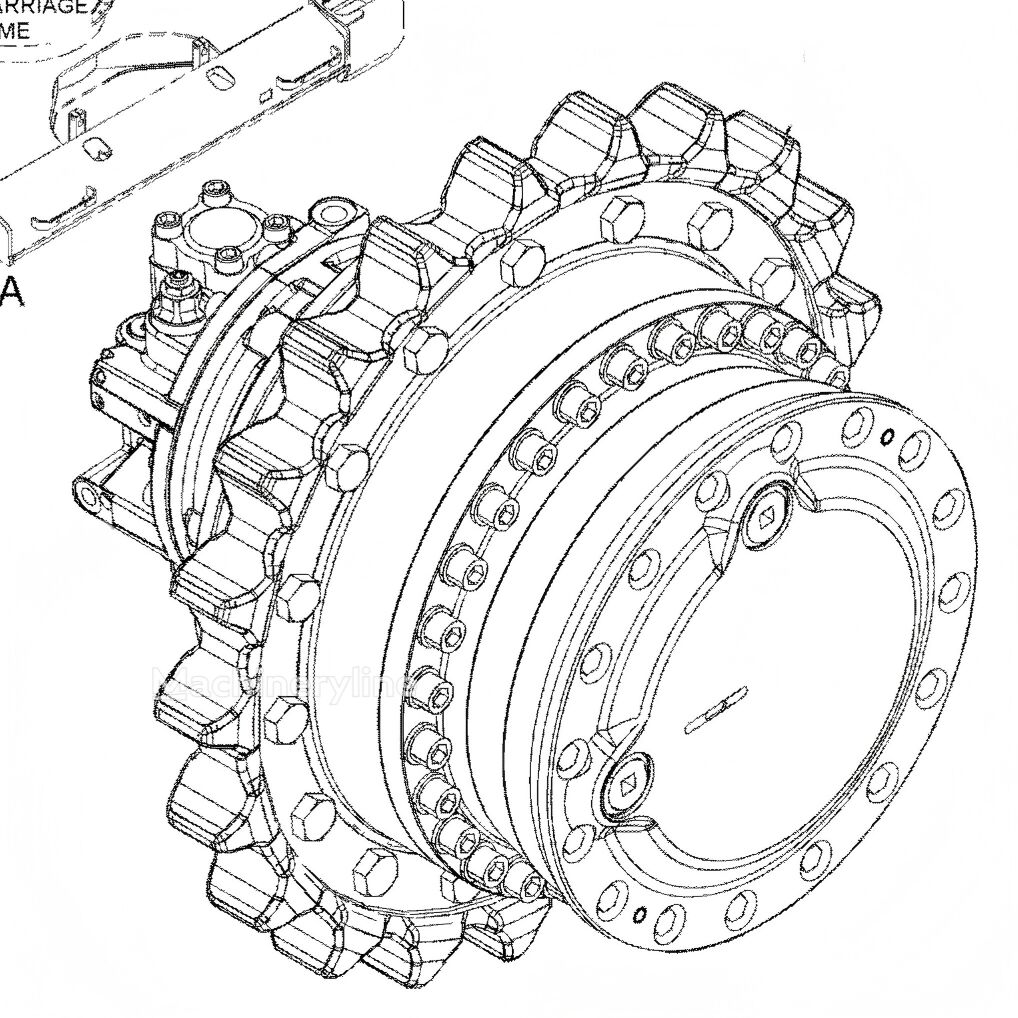 Travel Motor krajnji pogon za Liebherr R914 R922 R924 R926 R930 R936 R946 R950 bagera