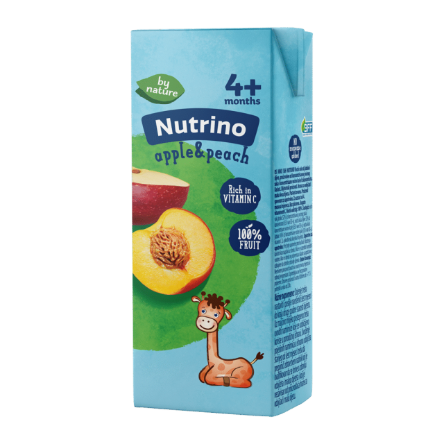 NUTRINO VOĆNI SOKIĆ OD JABUKE I BRESKVE 200ML 4M+