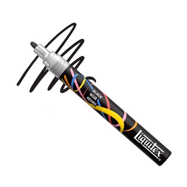 LIQUITEX LQX MARKER 2MM BLACK