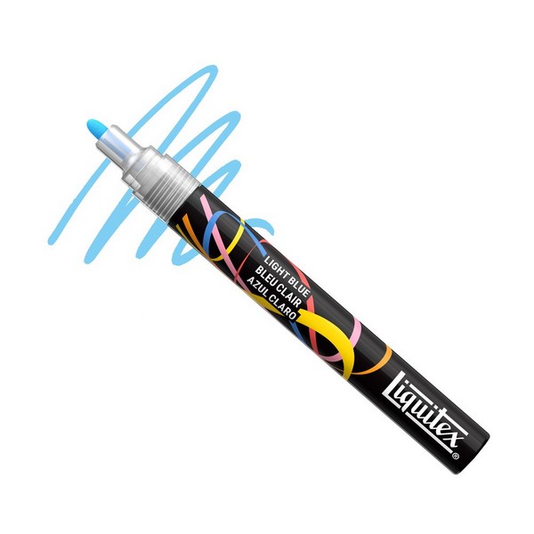 LIQUITEX LQX MARKER 2MM LIGHT BLUE
