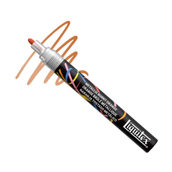 LIQUITEX LQX MARKER 2MM METALLIC BURNT ORANGE