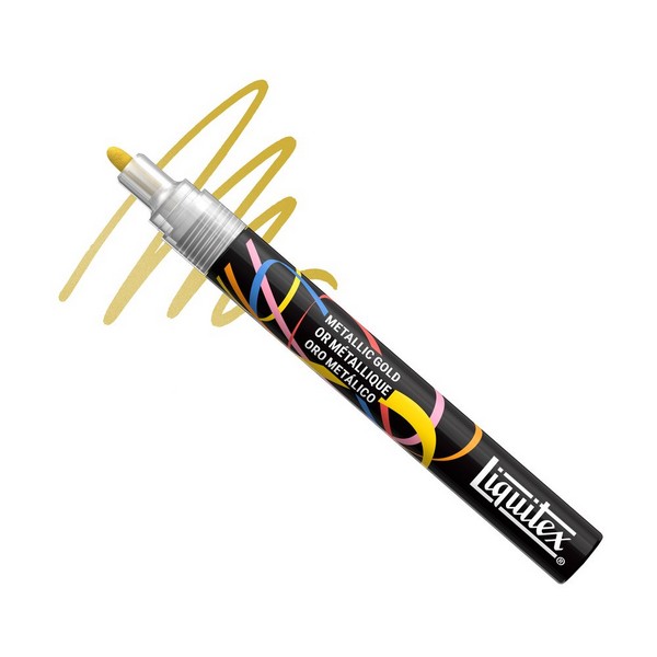 LIQUITEX LQX MARKER 2MM METALLIC GOLD