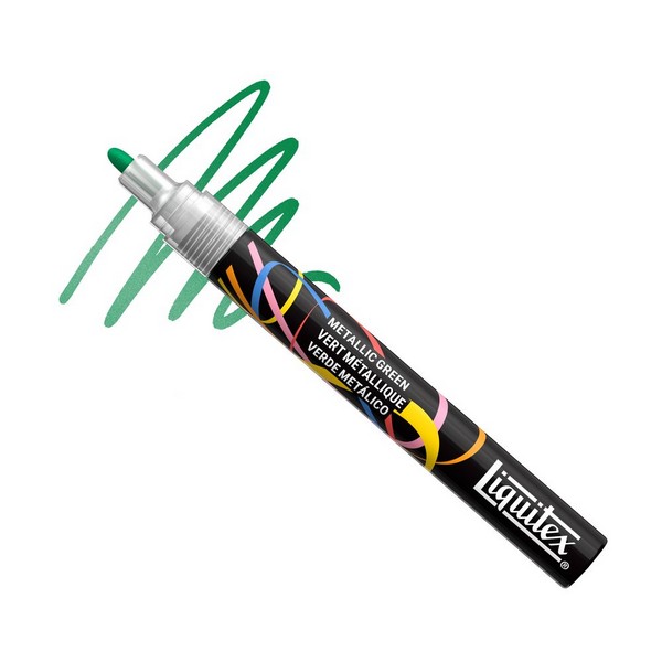 LIQUITEX LQX MARKER 2MM METALLIC GREEN