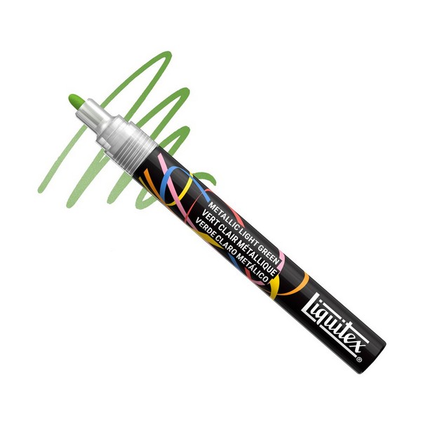 LIQUITEX LQX MARKER 2MM METALLIC LIGHT GREEN