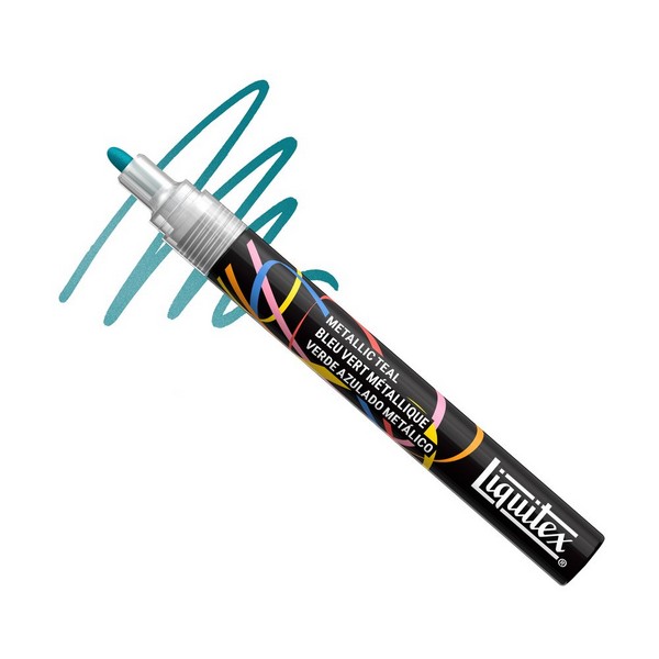 LIQUITEX LQX MARKER 2MM METALLIC TEAL