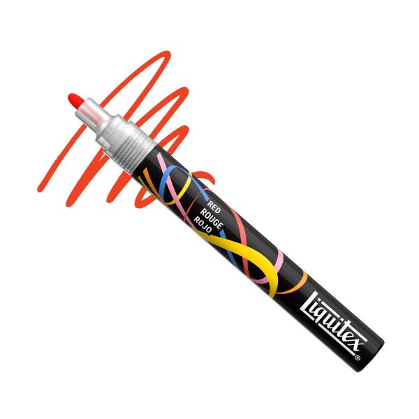 LIQUITEX LQX MARKER 2MM RED