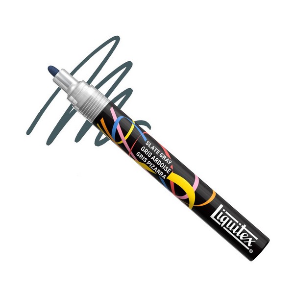 LIQUITEX LQX MARKER 2MM SLATE GREY
