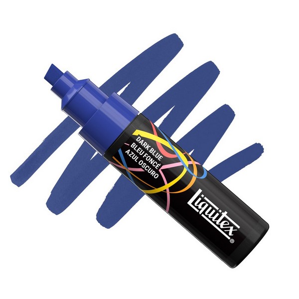 LIQUITEX LQX MARKER 8MM DARK BLUE