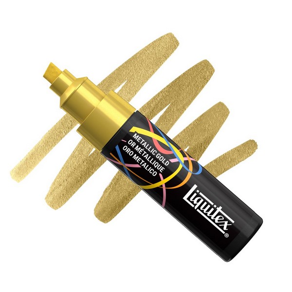 LIQUITEX LQX MARKER 8MM METALLIC GOLD