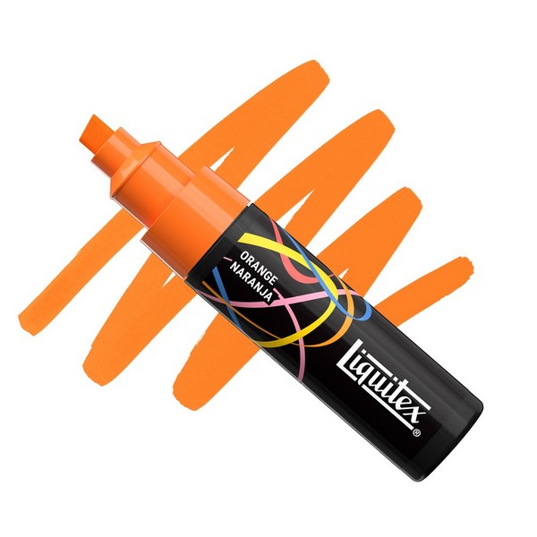 LIQUITEX LQX MARKER 8MM ORANGE