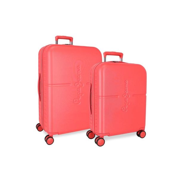 PEPE JEANS ABS Set kofera 2/1 - fuchsia