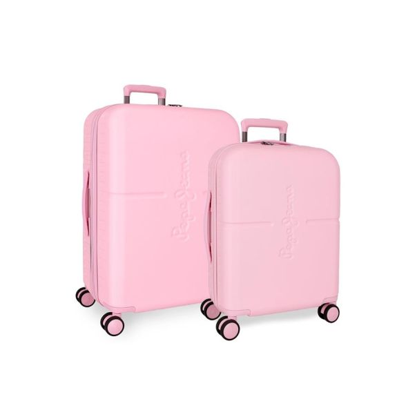 PEPE JEANS ABS Set kofera 2/1 - light pink