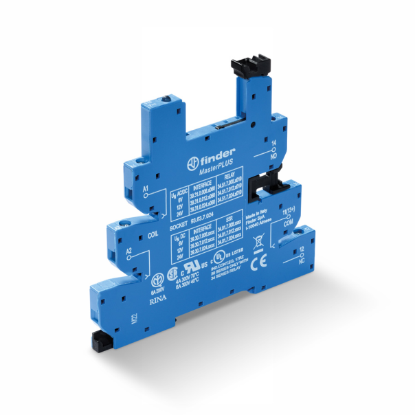 Postolje za slim relej 24VDC, 93.63.7.024