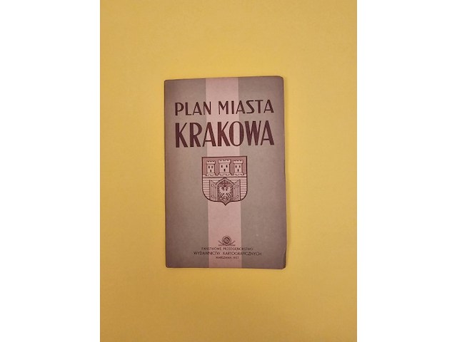 Kolekcionarski primerak plan grada Krakova