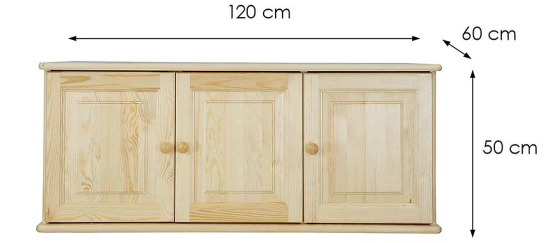 Pine nadogradnja 120x60x50 cm svetlo drvo