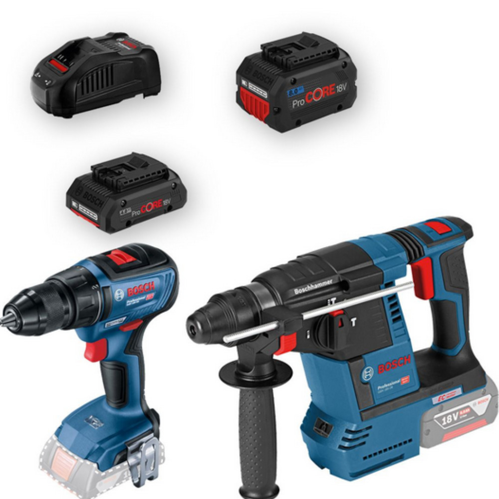 BOSCH aku bušilica odvrtač GSR 18V-50 + GBH 18V-26 1x 4,0 & 8,0 AH 0615990N1XID: EK000848067