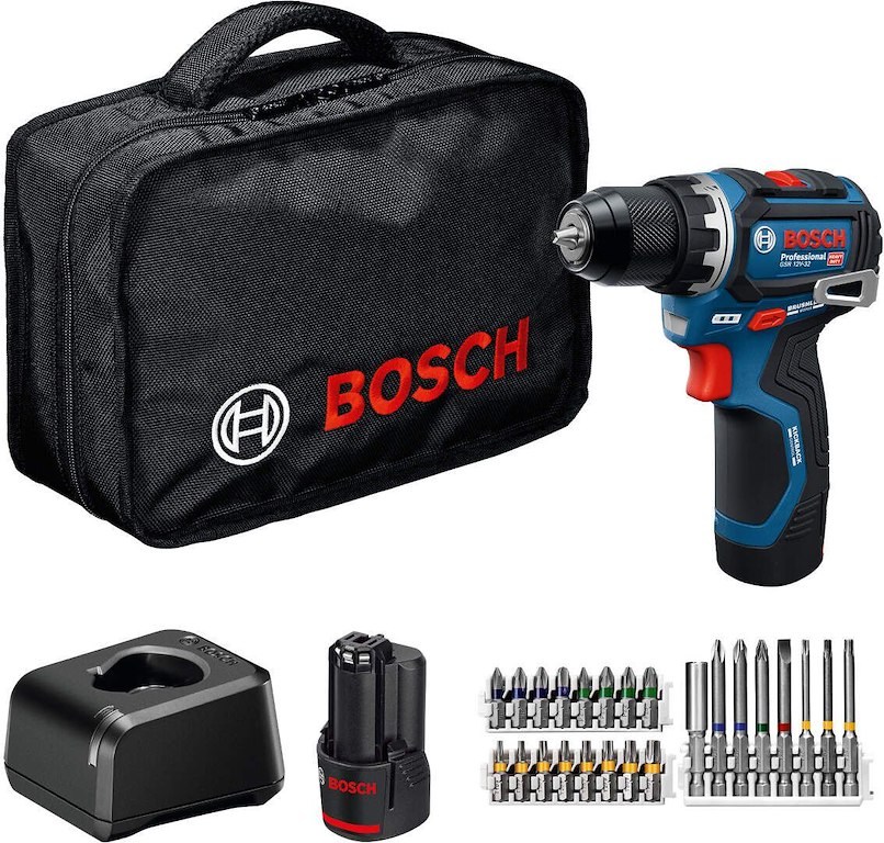 BOSCH Aku. buš.odvr. GSR 12V-32 2x2,0Ah pribor 06019N7006ID: EK000847961