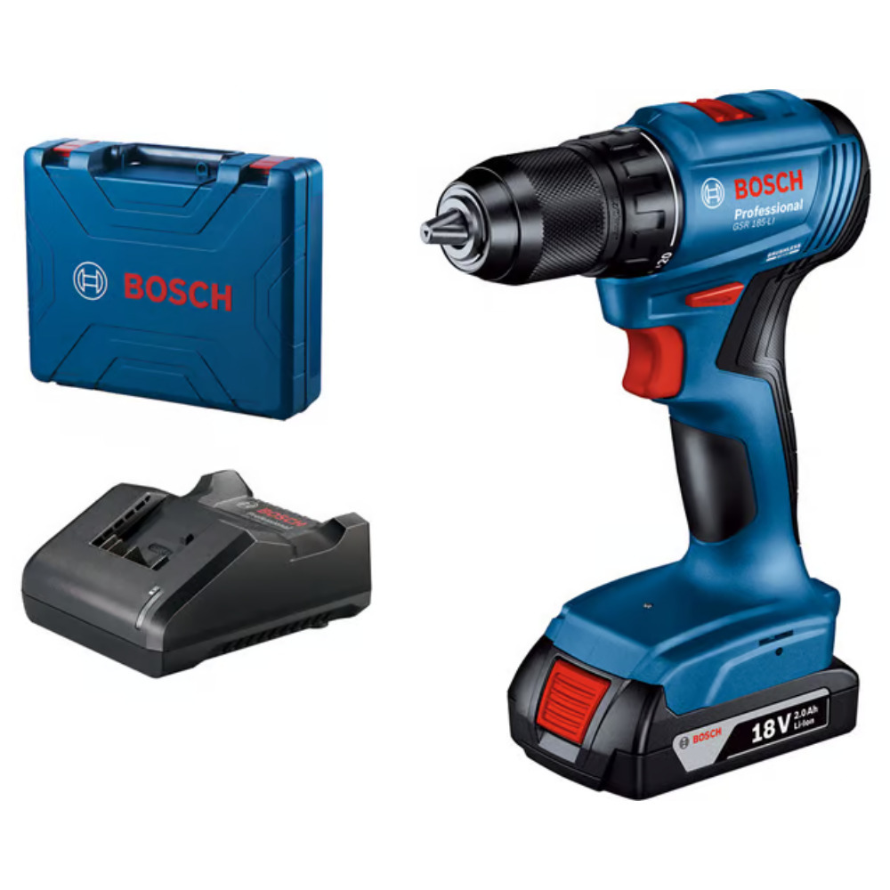 BOSCH Aku vibraciona bušilica-odvrtač GSB 185 1x2.0 kofer 06019K3101ID: EK000847940