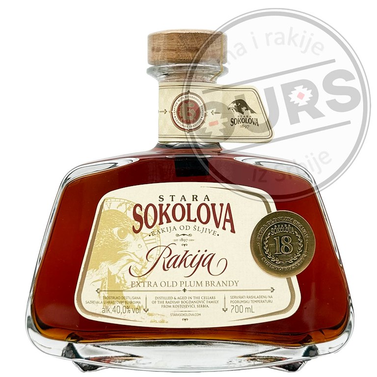 Stara Sokolova rakija Šljiva 18yo Limited 0,7L