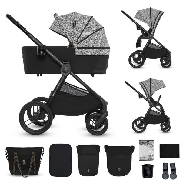 KINDERKRAFT kolica za bebe set 2u1 nea 2 lunar black bizuu