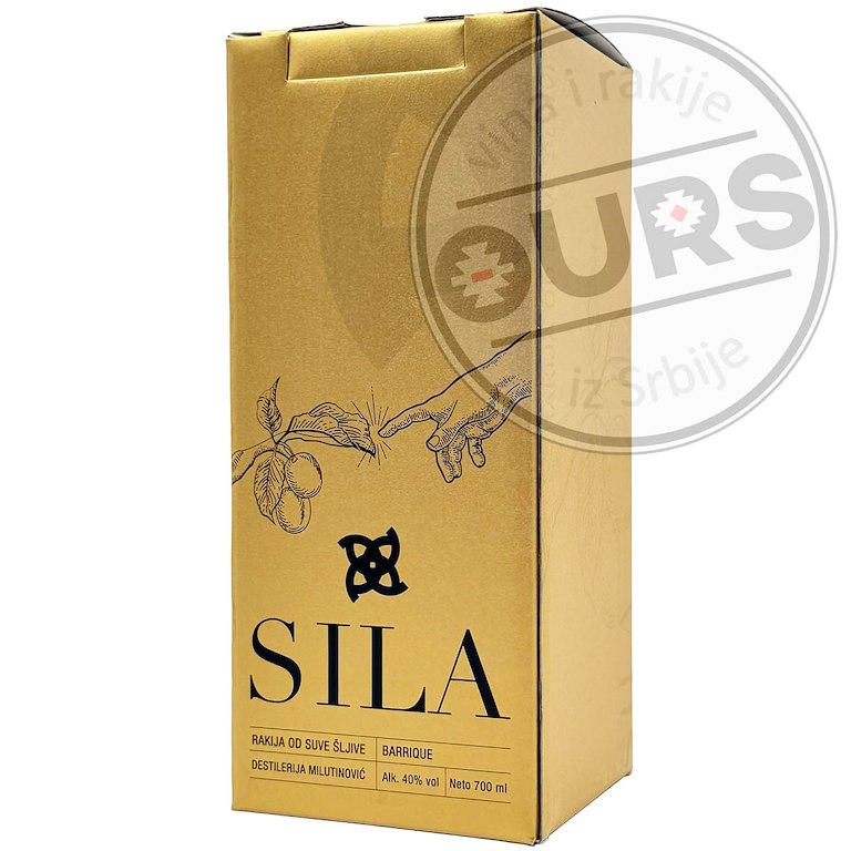 Milutinović Sila rakija Suva Šljiva Box 0,7L