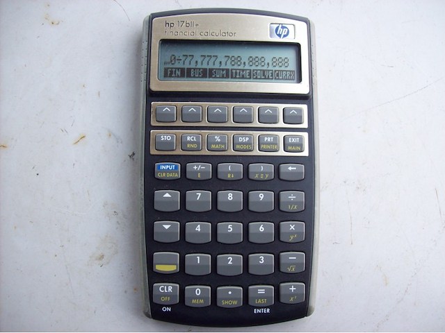 hp 17bll+ financial calculator