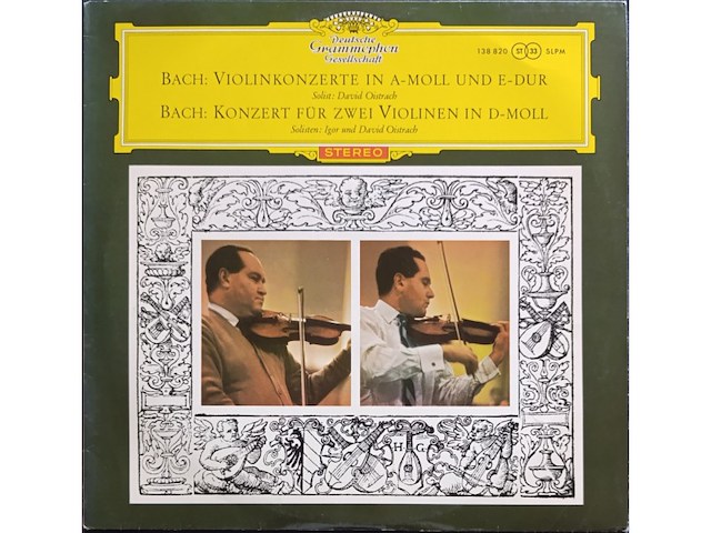 Bach*, David Oistrach, Igor Oistrach ‎– Violinkonzert