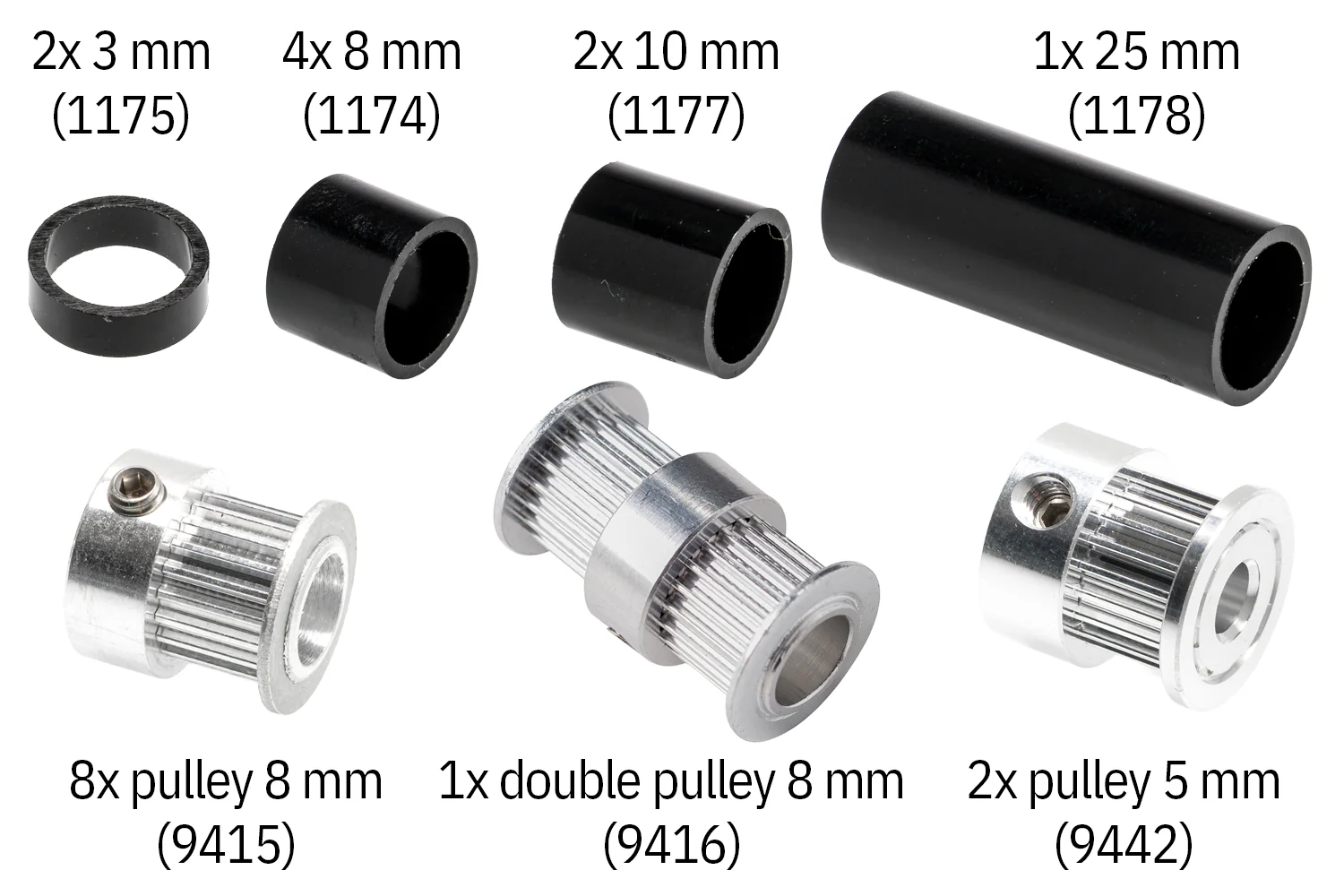 UltiMaker Pulley Pack (UM2, UM3, 2+C)