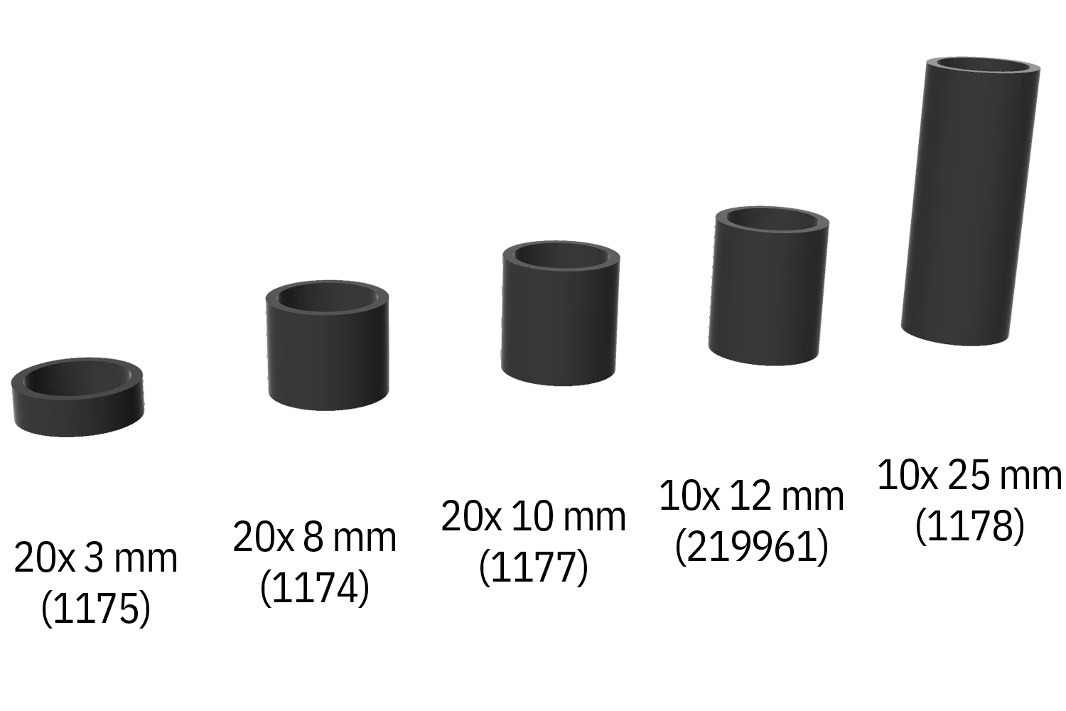 UltiMaker Pulley Spacers (UM2, UM3, 2+C, S Series)