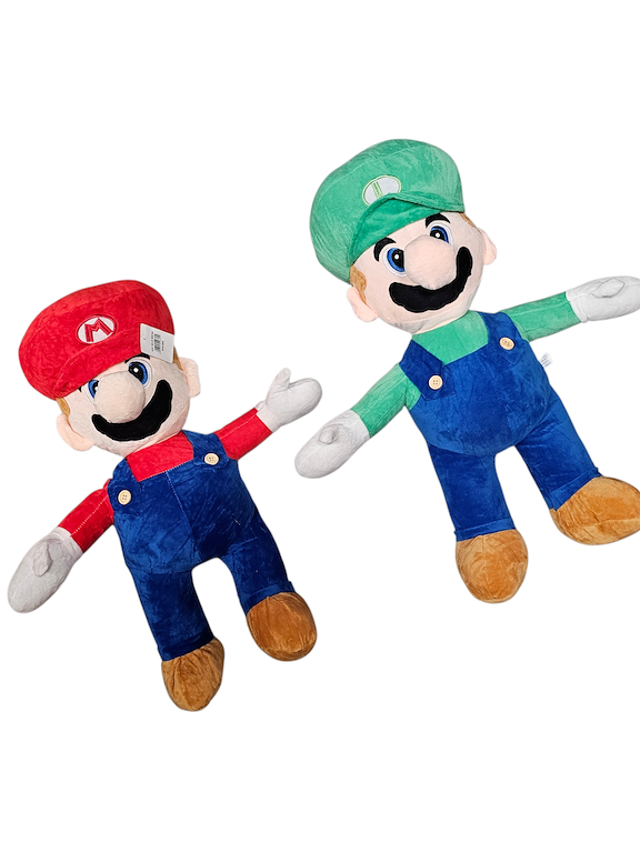 Super Mario & Luigi plišane igračke 40 cm – veliki plišanci (prodaja na komad)