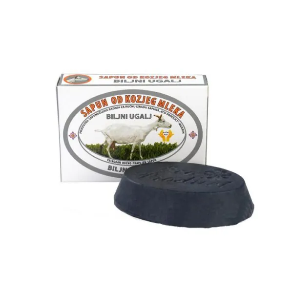 SAPUN OD KOZJEG MLEKA SA BILJNIM UGLJEM 75 G