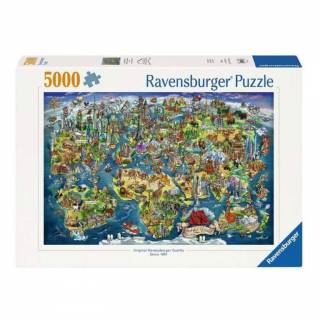 Ravensburger puzzle Mapa sveta RA12001738