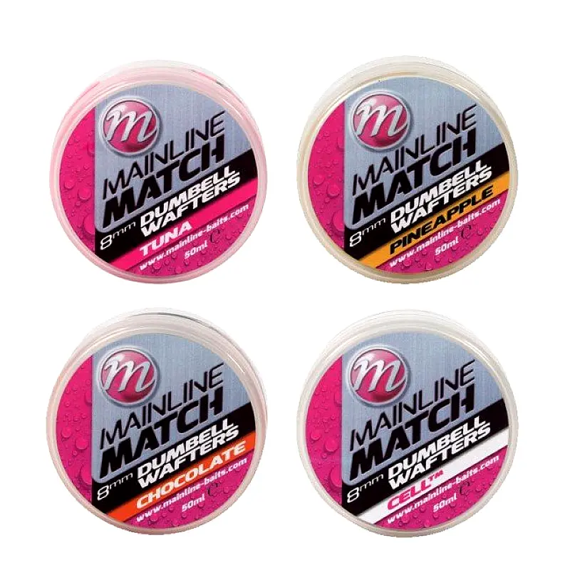 MAINLINE DUMBELL WAFTERS 8mm ORANGE CHOKOLATE (MM3105) 46213