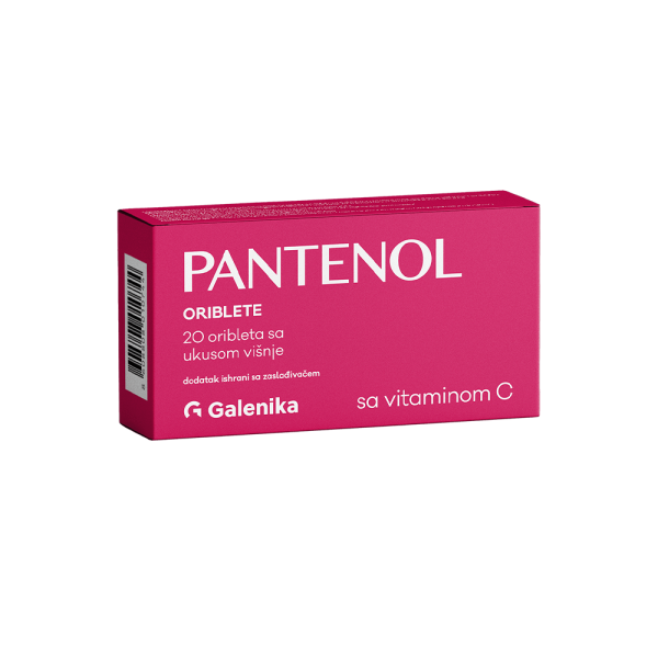 Pantenol oriblete sa vitaminom C sa ukusom višnje (20 kom)