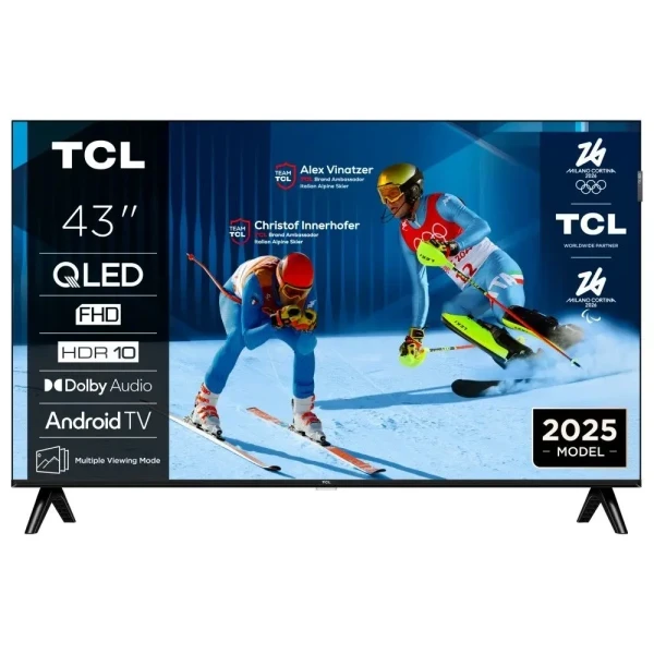 SMART QLED TV 43 TCL 43S5K 1920x1080Full HDDVB-T2CS2Android TV