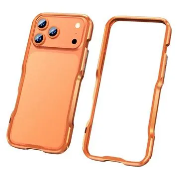 IPHONE 17 PRO LUPHIE SAFE LOCK METAL BUMPER - ORANGE