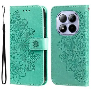 XIAOMI REDMI NOTE 15 PRO 5G MANDALA SERIES FUTROLA-NOVČANIK - ZELENA