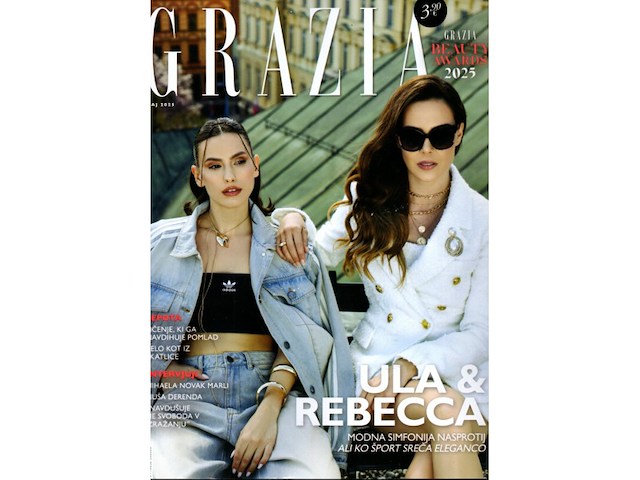 Grazia Slovenija Maj 2025 Ula Furlan Rebecca Gilha