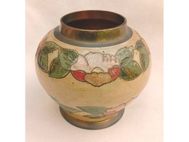 Vintage Cloisonné mesingana vaza. ✰