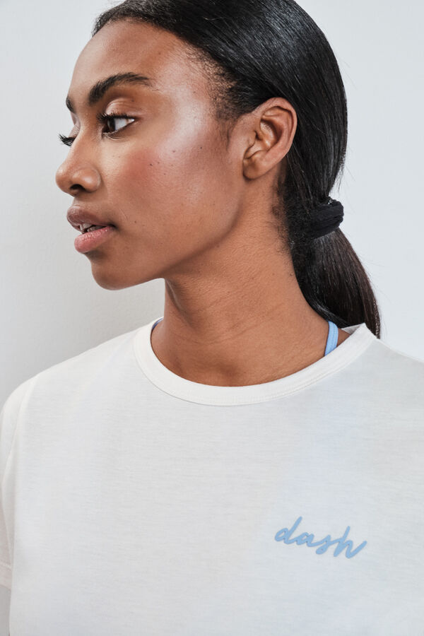 Weißes extra weiches kurzärmeliges T-Shirt