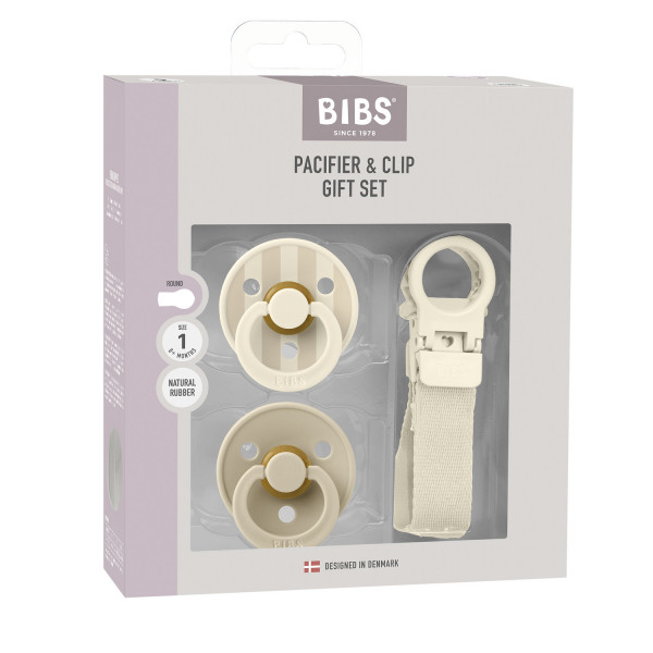 BIBS set laže i lančić 0-6m Ivory