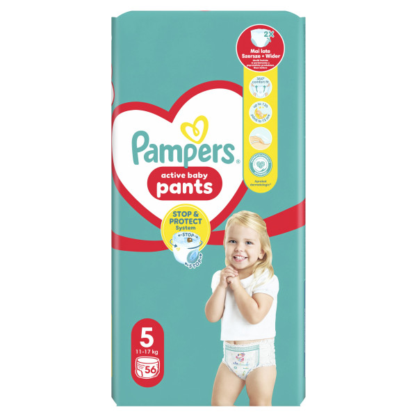 Pampers pants pelene GP 5 junior 11-17kg 56kom