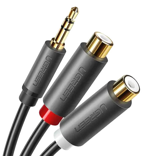 UGREEN Audio kabl 3.5mm na 2 x RCA, 0.2m