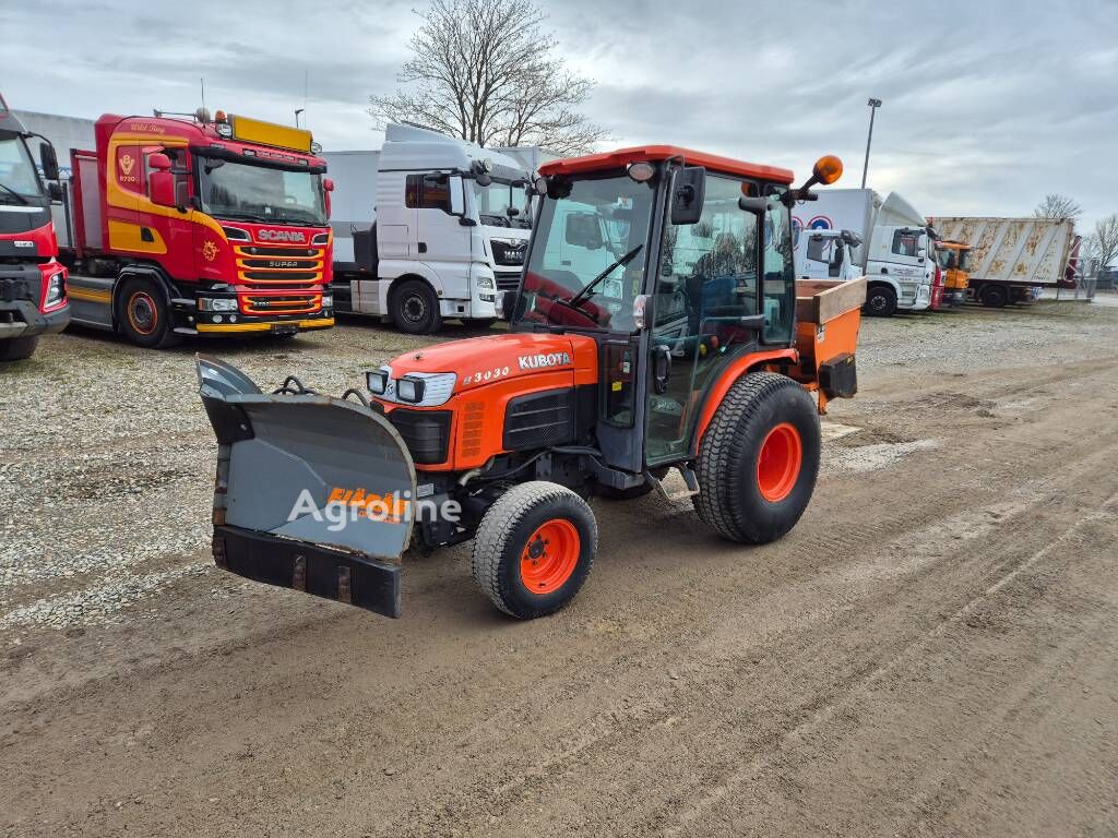 Kubota B 3030-HST /Aircon/Kost/sneskovl/saltspreder mini traktor